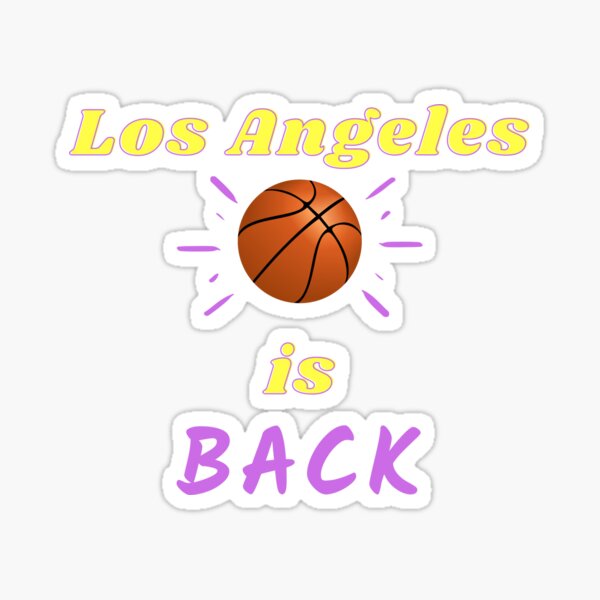 "Los Angeles is back" Sticker for Sale by belette6 | Redbubble
