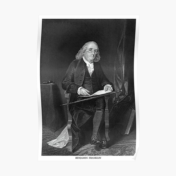 "Benjamin Franklin" Poster for Sale by historicimage | Redbubble