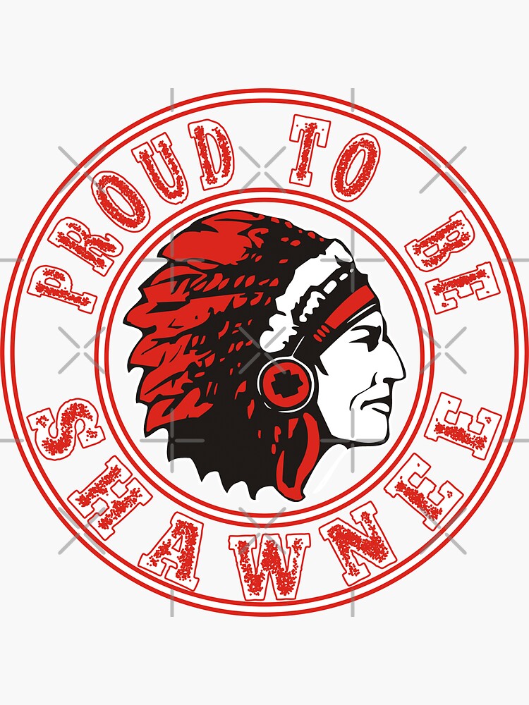 "Native American - proud to be shawnee" Sticker for Sale by nativeStor ...