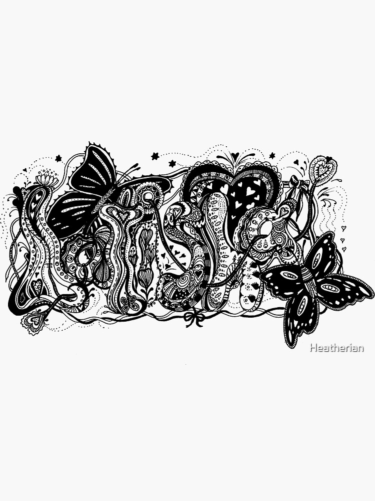 "Latisha - Aussie Tangled Name" Sticker by Heatherian | Redbubble