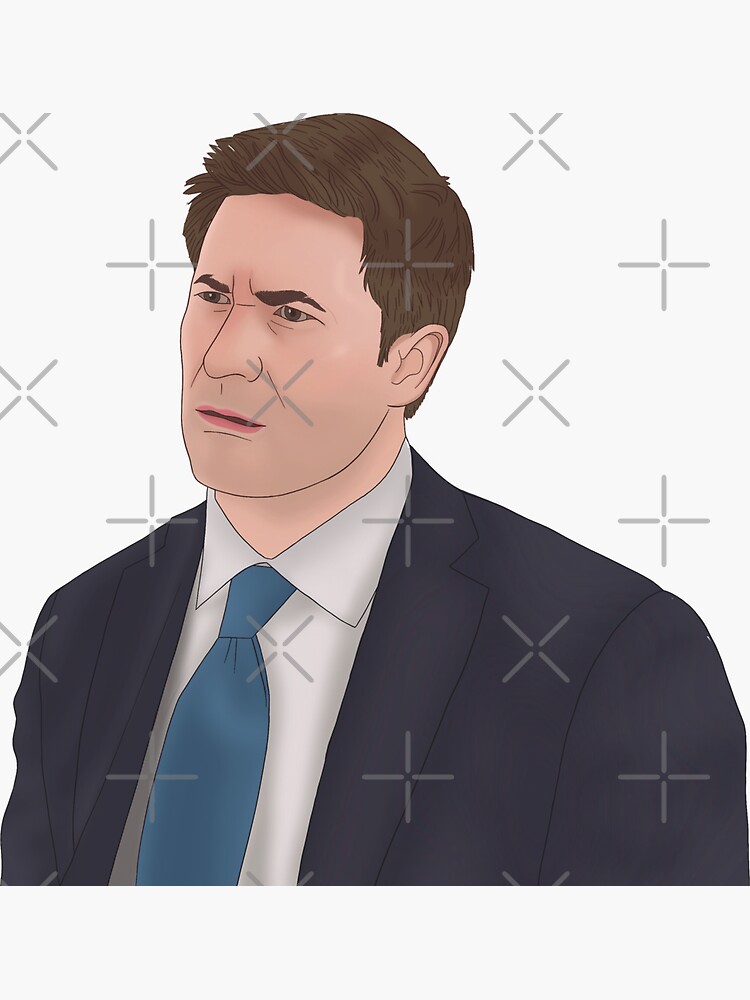"jonathan swan - axios trump interview confused face" Sticker for Sale ...