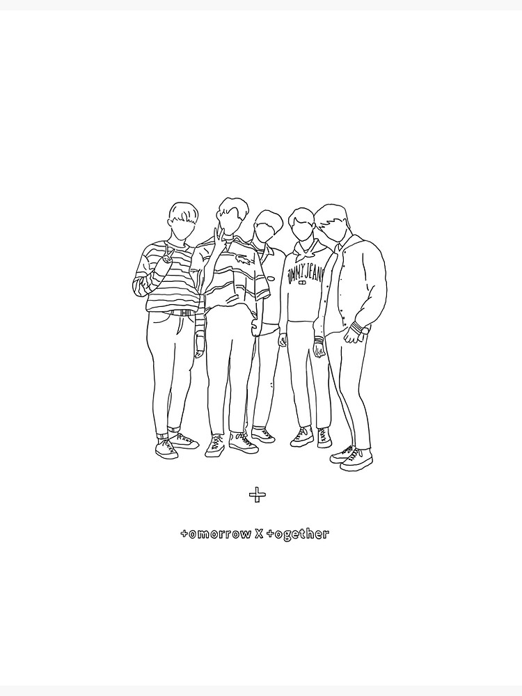 "Txt drawing " Sticker by abby-64 | Redbubble