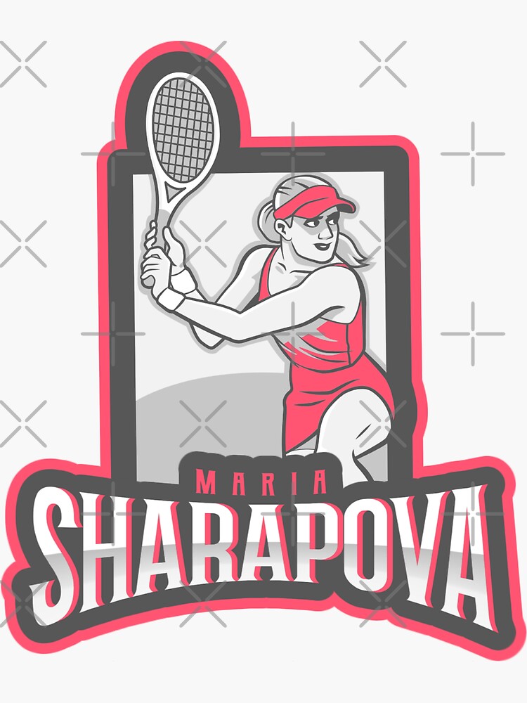 "Team Maria Sharapova" Sticker for Sale by PiNK-shop | Redbubble