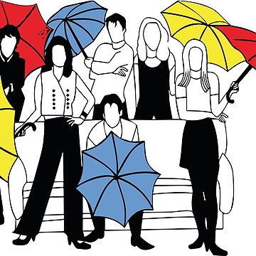 "friends umbrella" Sticker for Sale by Friendsios | Redbubble