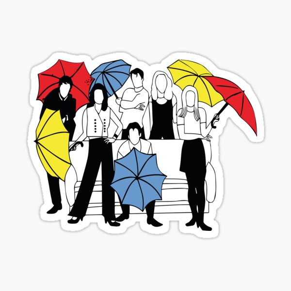 "friends umbrella" Sticker for Sale by Friendsios | Redbubble
