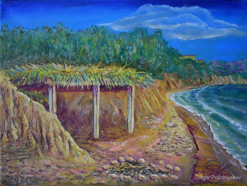 "Oil painting - Sicilian Beach. 30 x 40 cm" by Igor Pozdnyakov | Redbubble