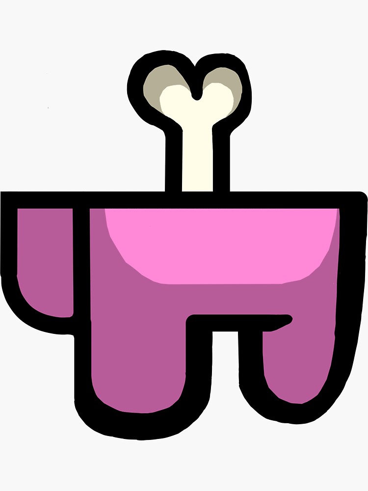 "Among Us (pink crewmate)" Sticker by SolarLeigh | Redbubble