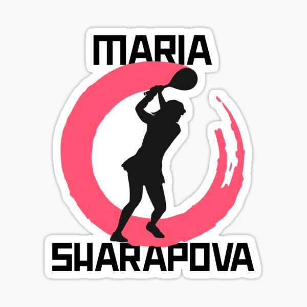 "Team Maria Sharapova" Sticker by PiNK-shop | Redbubble