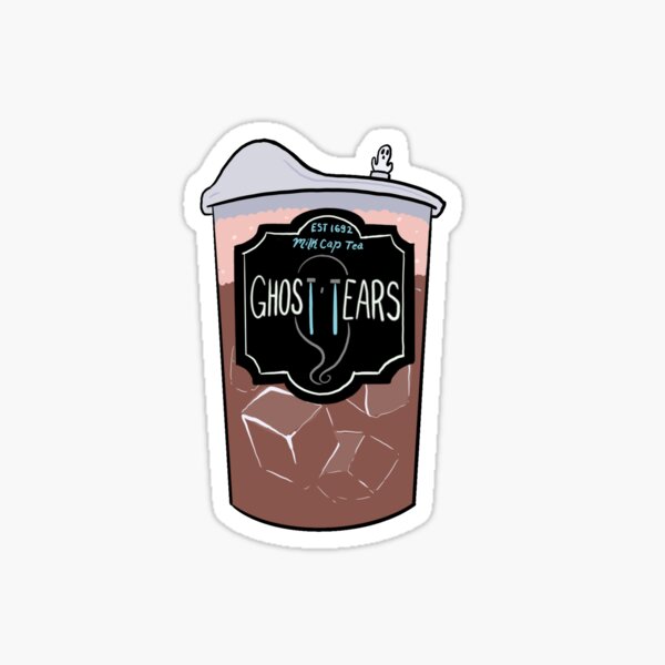 "Ghost Tears Milk Cap Tea" Sticker for Sale by aestheticvibe | Redbubble