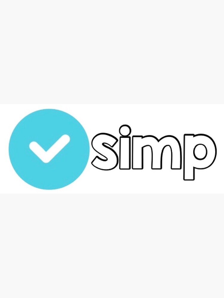 "verified simp" Sticker for Sale by smileyyabbyy | Redbubble