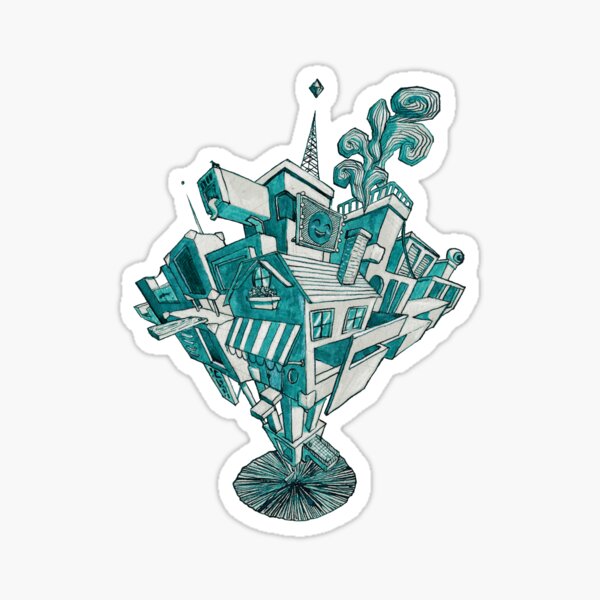 "Building Perspective" Sticker by BreathingArts | Redbubble