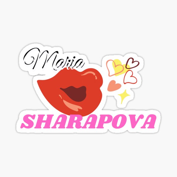 "maria sharapova sticker" Sticker for Sale by rachidpro | Redbubble
