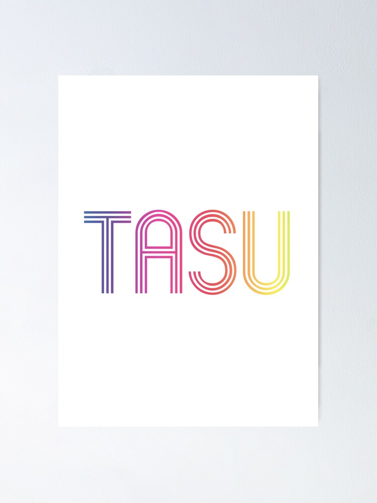 "TASU logo text only- light" Poster for Sale by UNCG-TASU | Redbubble