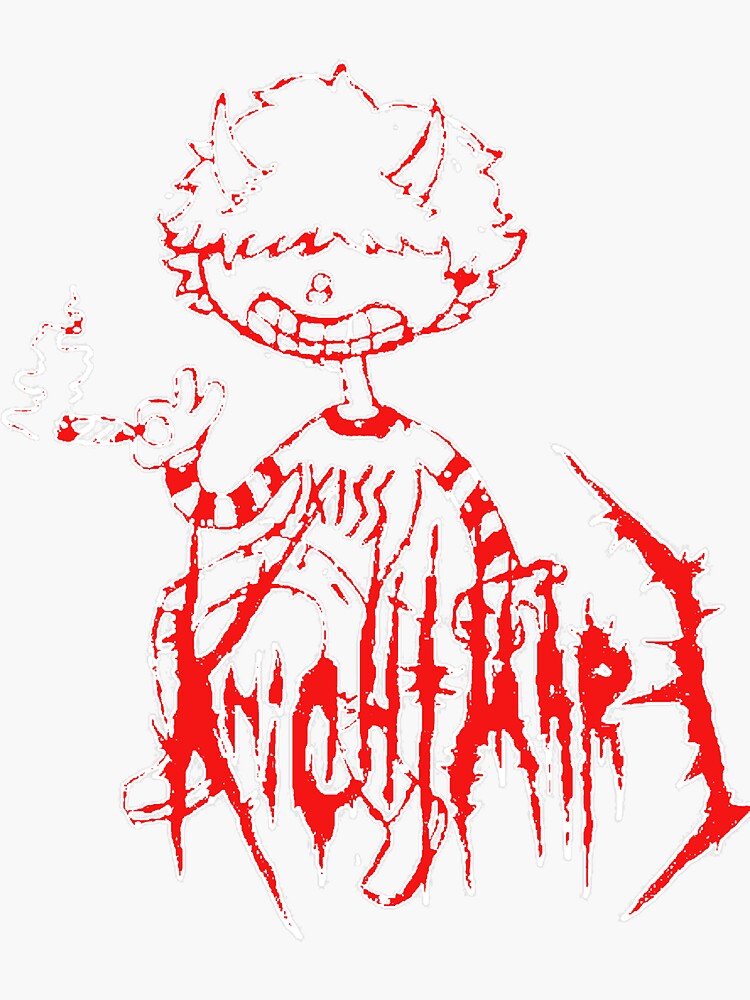 "KNiGHTMARE" Sticker for Sale by ivyknight333 | Redbubble