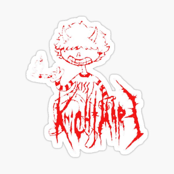 "KNiGHTMARE" Sticker for Sale by ivyknight333 | Redbubble