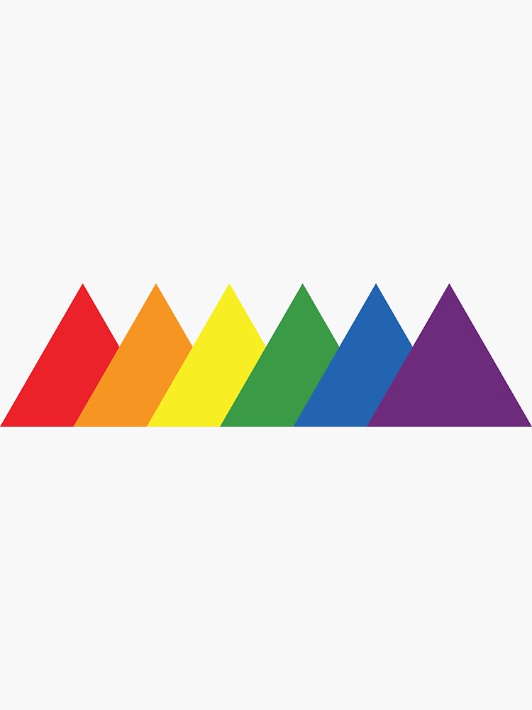 "Lgbtq Triangle Minimal Pride Flag" Sticker for Sale by thefrshmachine ...