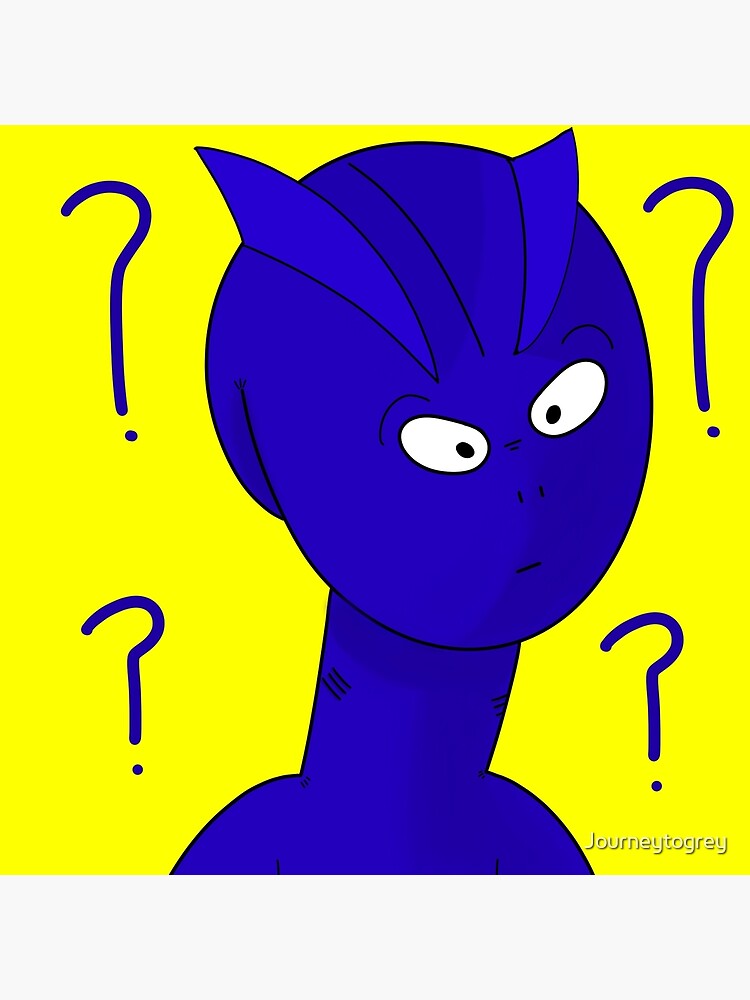 "Confused alien" Poster for Sale by Journeytogrey | Redbubble
