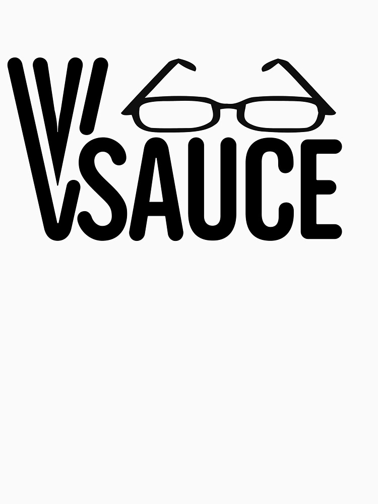 "Vsauce Iconic Logo and Specs" T-shirt for Sale by MattInterrupted ...