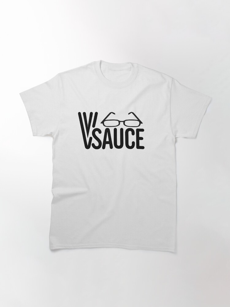 "Vsauce Iconic Logo and Specs" T-shirt by MattInterrupted | Redbubble