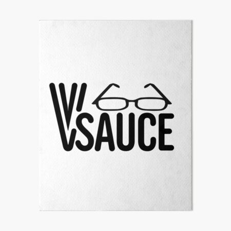 "Vsauce Iconic Logo and Specs" Art Board Print for Sale by ...