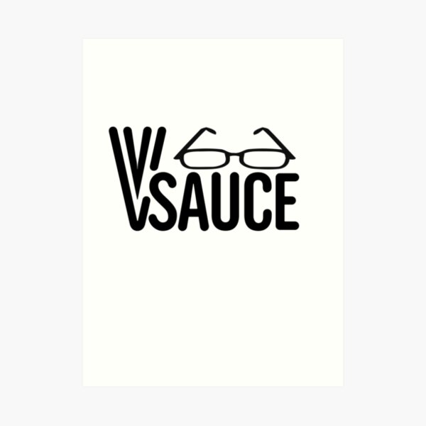 "Vsauce Iconic Logo and Specs" Art Print by MattInterrupted | Redbubble