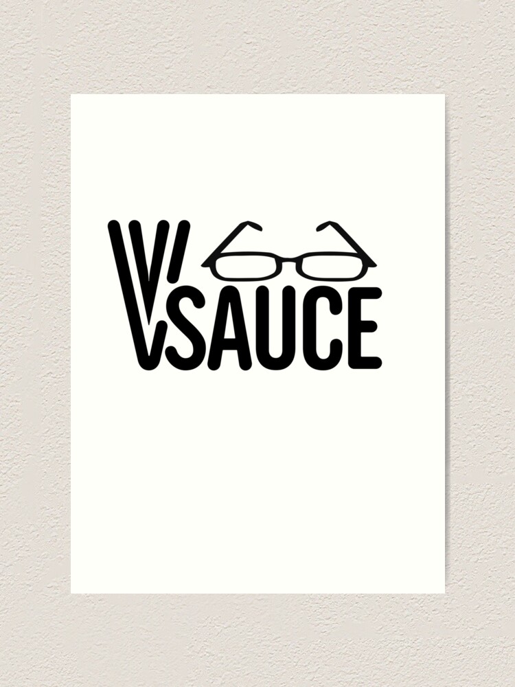 "Vsauce Iconic Logo and Specs" Art Print by MattInterrupted | Redbubble