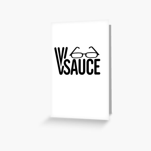 "Vsauce Iconic Logo and Specs" Greeting Card for Sale by ...