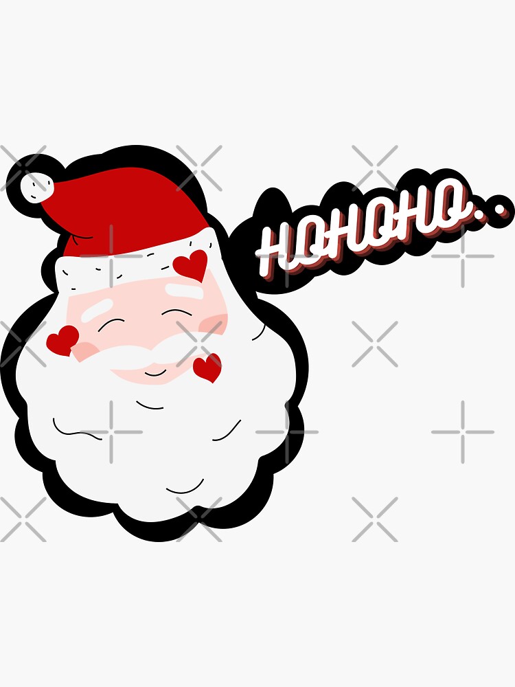 "Santa HoHoHo" Sticker for Sale by Mayamoamen99 | Redbubble