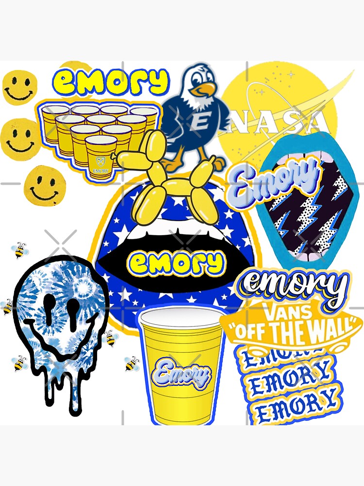 "Emory collage " Sticker for Sale by Koidesigns | Redbubble