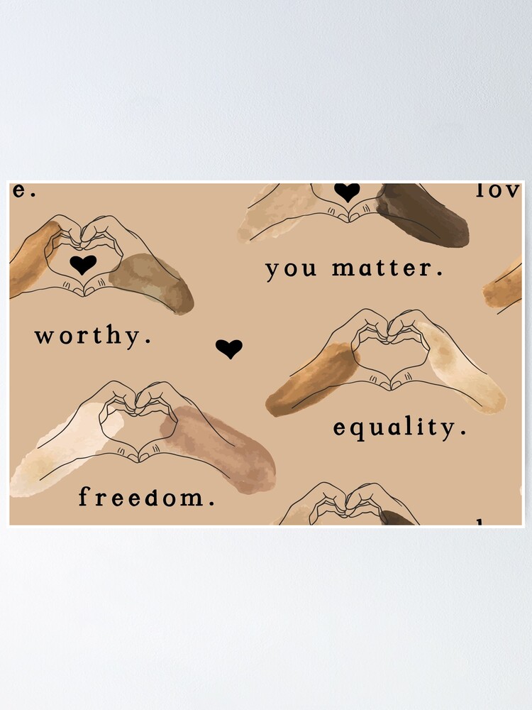 "Black Lives Matter Love Heart Hands 'Affirm' BLM by Erin Kendal ...