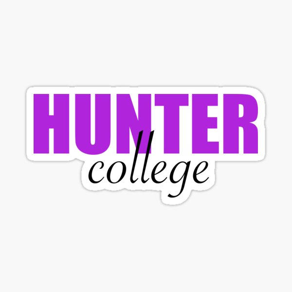 "Hunter College" Sticker for Sale by rebecca2217 | Redbubble