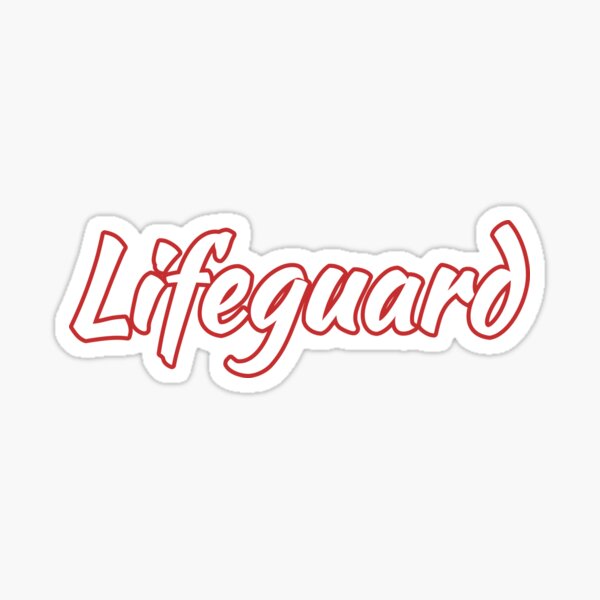 "Lifeguard" Sticker by Kryslor | Redbubble