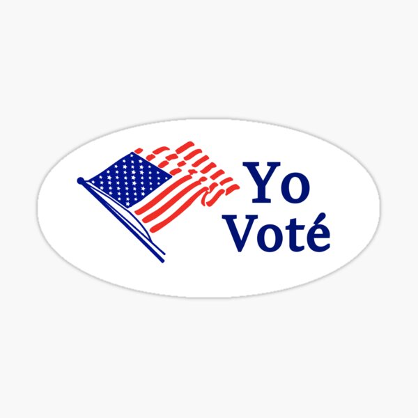 "Yo Voté" Sticker for Sale by lets-see | Redbubble