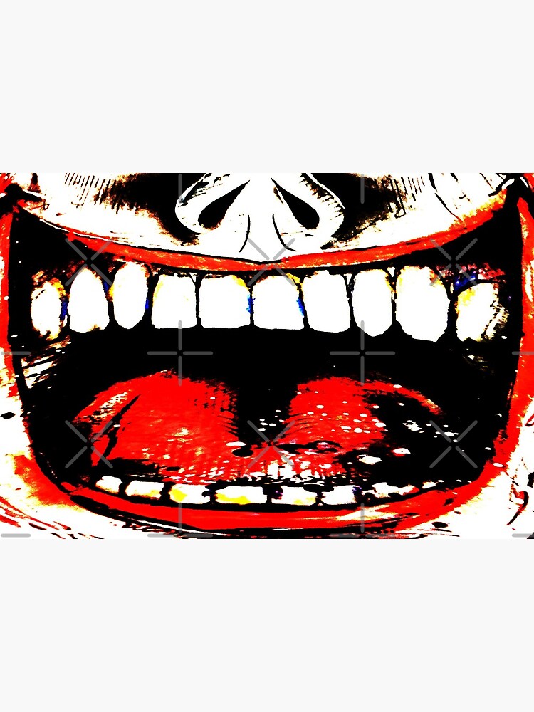 "Disturbed Smile" Canvas Print by JohnnyTaco | Redbubble