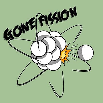 "Gone Fission!" Sticker for Sale by jamessewellart | Redbubble