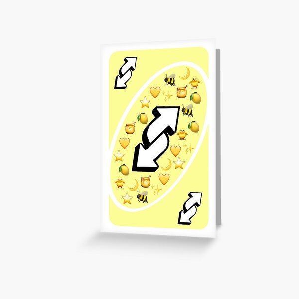 "uno reverse card yellow" Greeting Card for Sale by MainKill3r | Redbubble