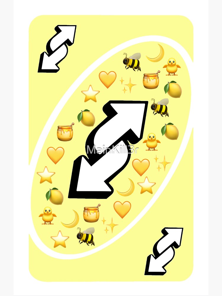 "uno reverse card yellow" Sticker for Sale by MainKill3r | Redbubble