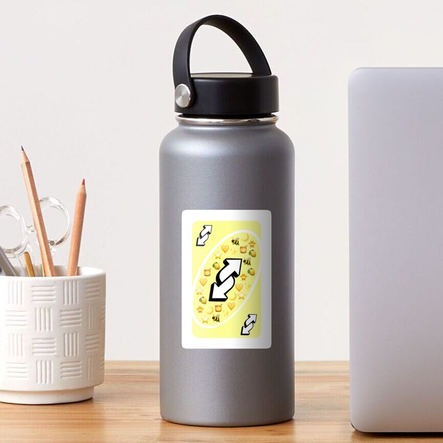 "uno reverse card yellow" Sticker for Sale by MainKill3r | Redbubble