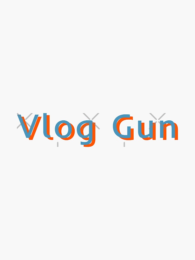 "Vlog Gun-TommyInnit" Sticker for Sale by Wavely | Redbubble