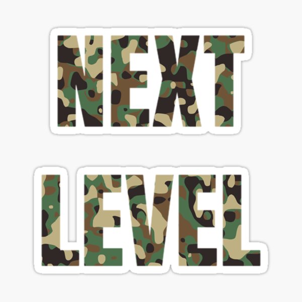 "next level" Sticker for Sale by ruhanmoolman | Redbubble