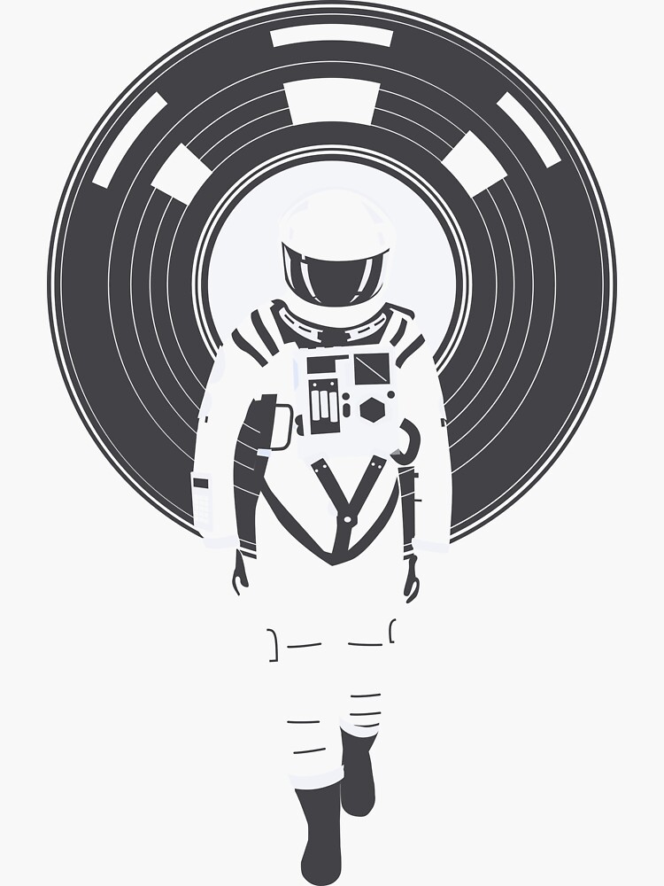 "DJ HAL 9000" Sticker for Sale by robertfarkas | Redbubble