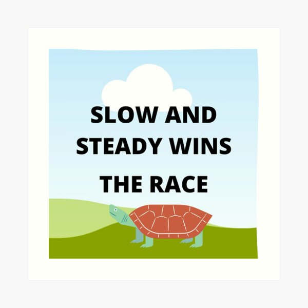 Slow And Steady Wins The Race Gifts & Merchandise | Redbubble