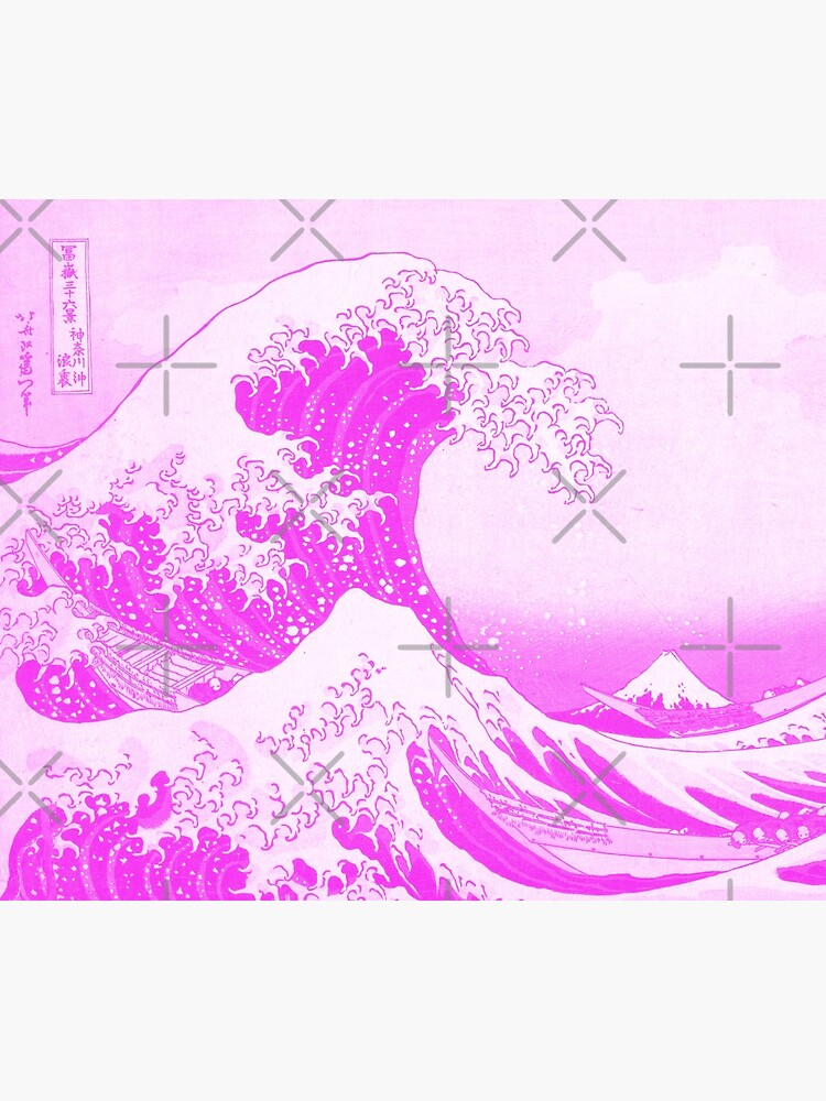"Fluorescent Neon Purple Japanese Wave Aesthetic" Poster by Stormy-Rose ...