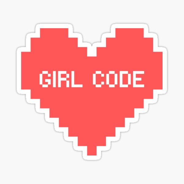 "Girl code" Sticker by purumArt | Redbubble