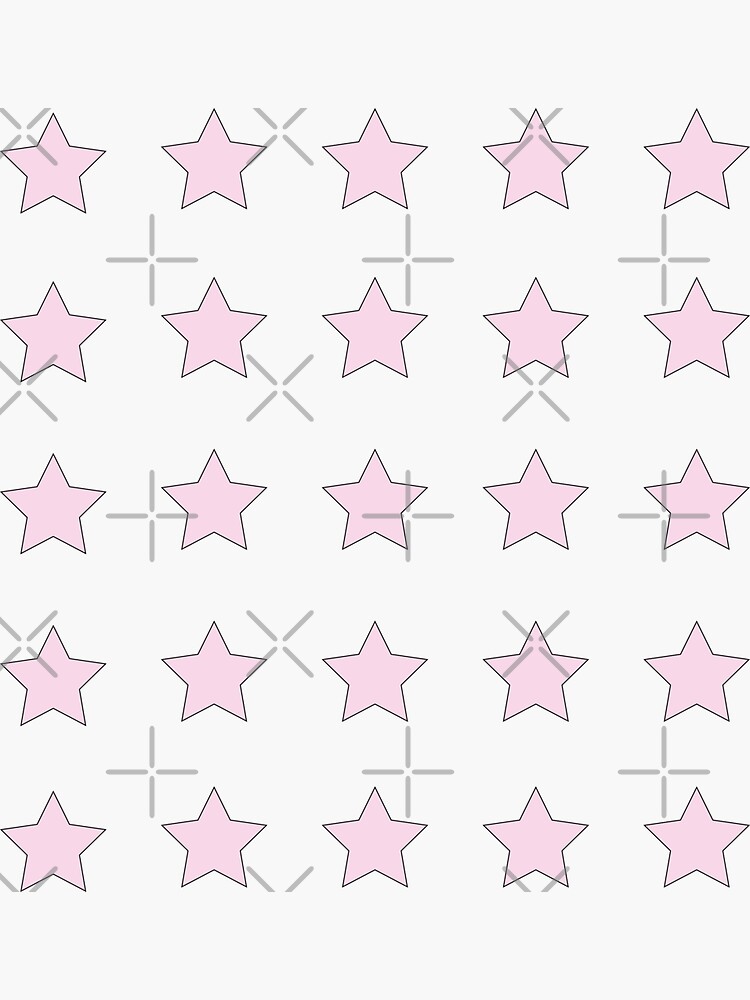 "Pink star pack" Sticker for Sale by Inspiredbydavie | Redbubble