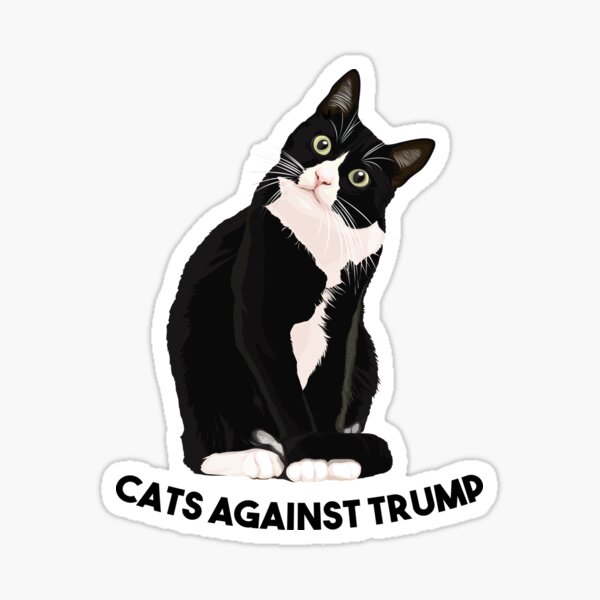 Cats Against Trump Stickers | Redbubble