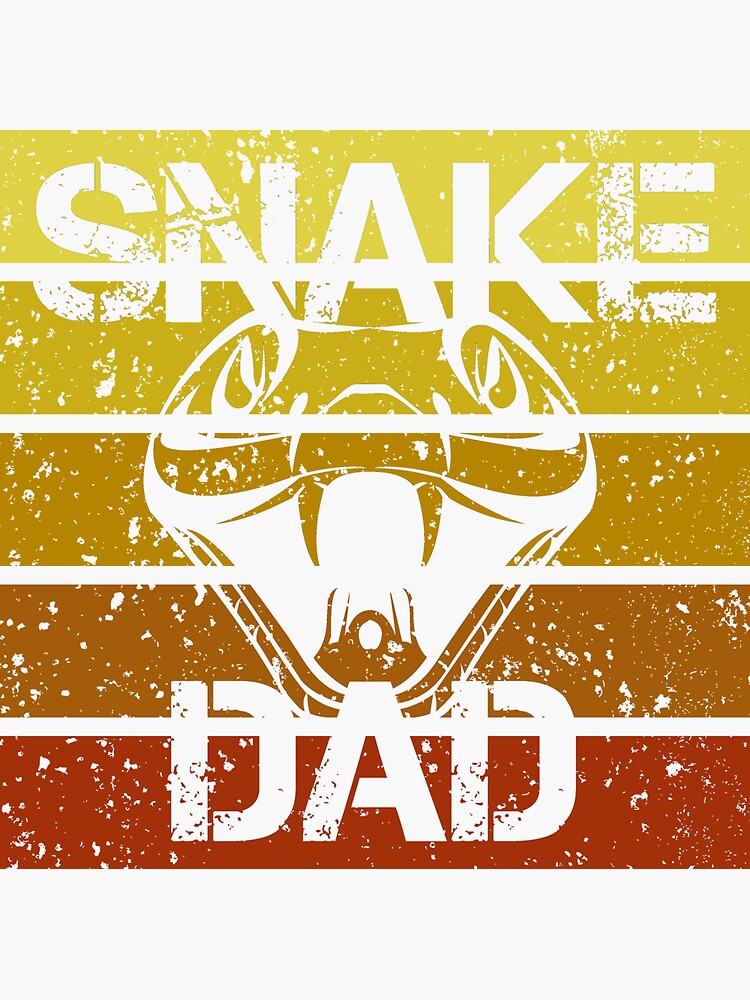 "Snakes Dad" Sticker by mosaicdesigns | Redbubble