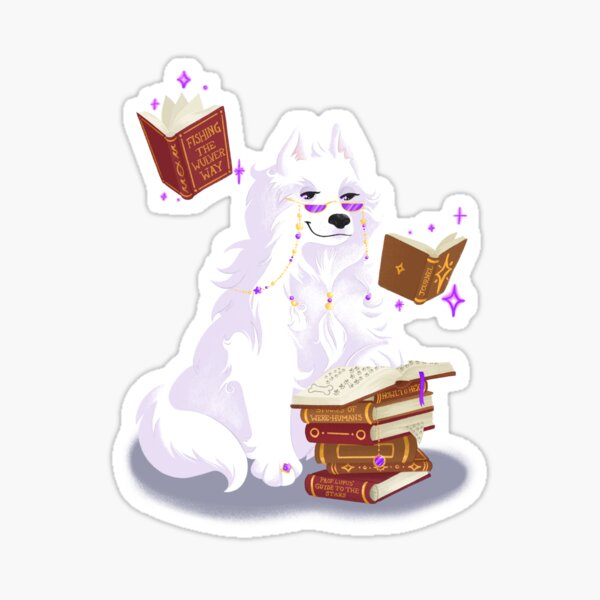 "Wise Wizard Floof" Sticker by Linzachu | Redbubble