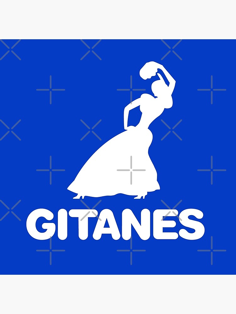 Lámina metálica «Emblema de bailarina gitana de Gitanes vintage de 1970 ...