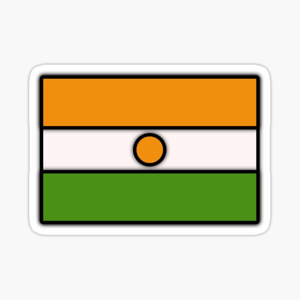 "Niger#" Sticker by Jagdish1234 | Redbubble